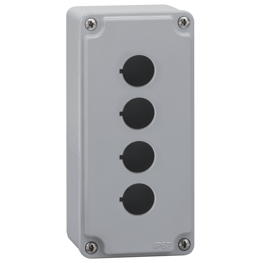 Metal Control Station Enclosure, 4 Holes, 22mm, IP67, 4X, Waterproof ...